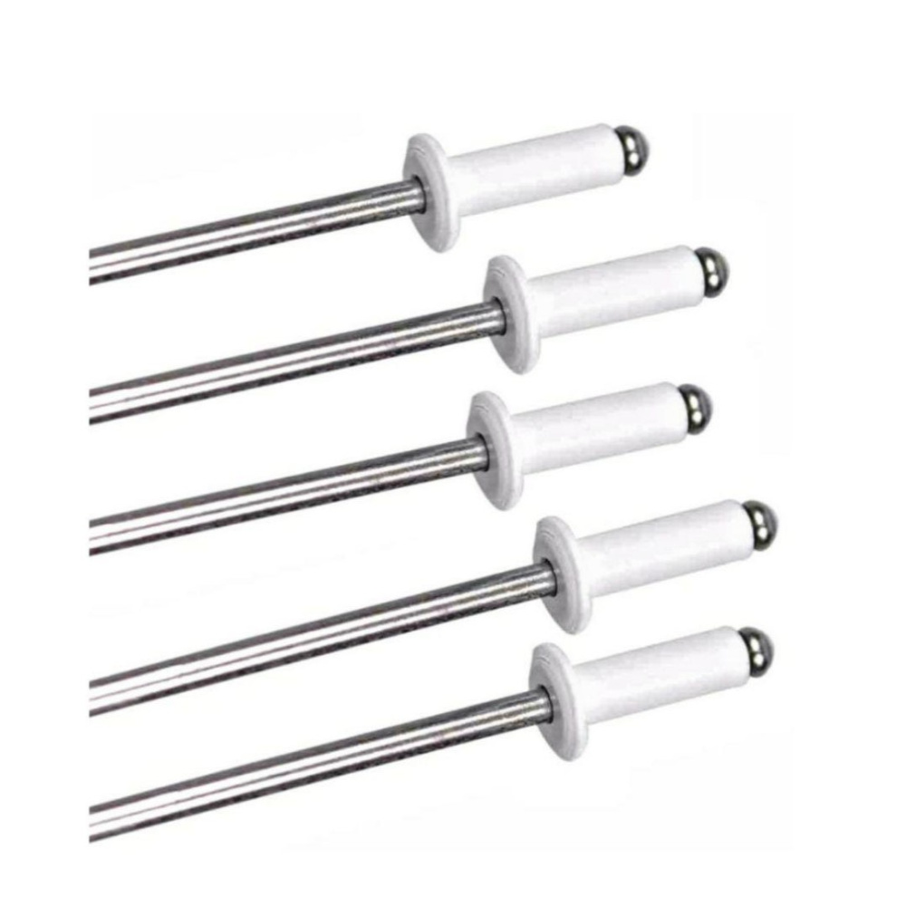 REBITE REPUXO 408 4,0x8 ALUMINIO BRANCO PCT C/100 PCS - VCB Shop
