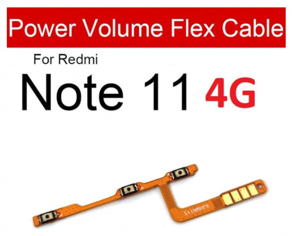 Flex Power e Volume Xiaomi Note 11 4G / Note 11S Original Novo - Vcell ...