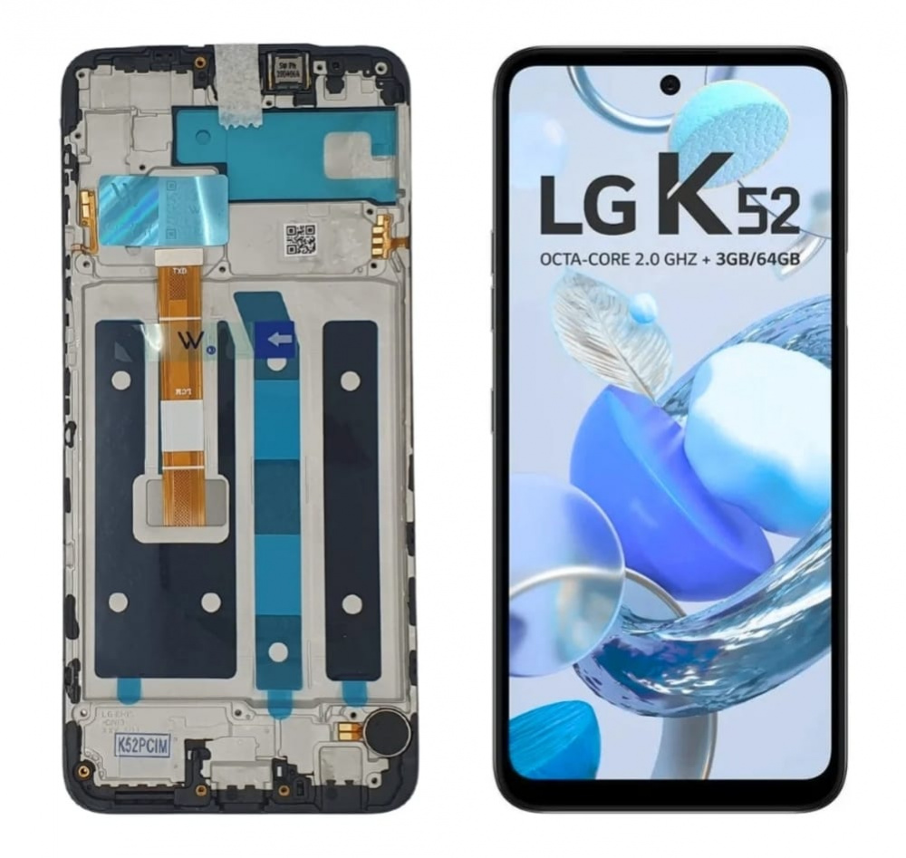 Tela Display LG K52 Com Aro - Vcell Celulares