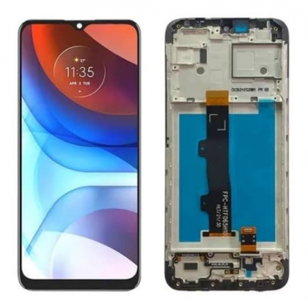 Tela Display Moto E7 XT2095 Com Aro VIVID - Vcell Celulares