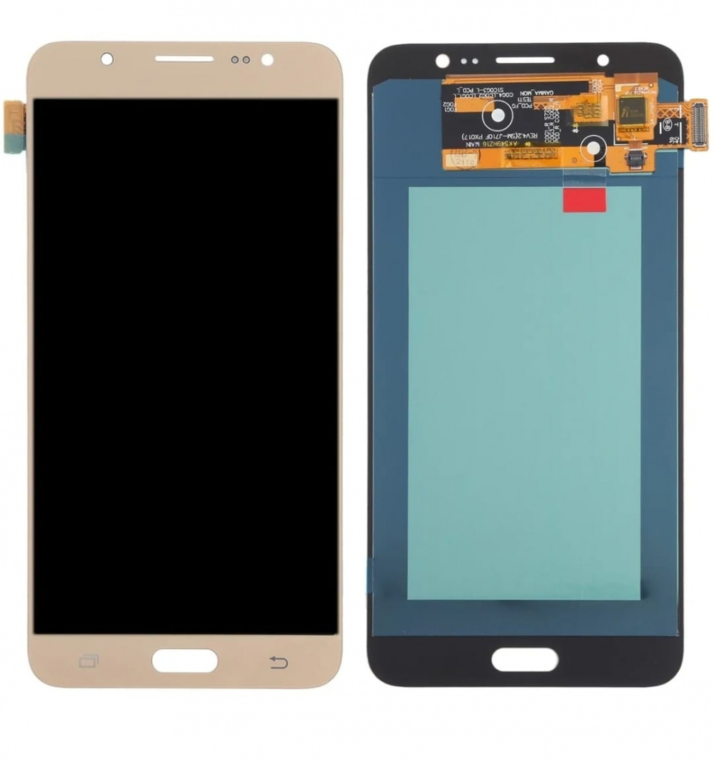 Tela Display Samsung J7 Metal J710 Oled Sem Aro Cor Dourada - Vcell ...