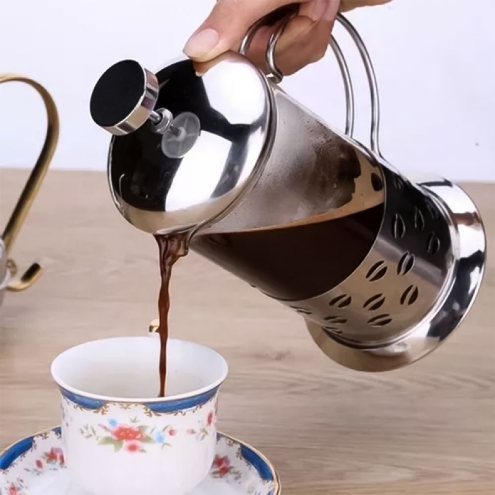 Cafeteira Francesa Em Inox 350ml Serve 4 Xícaras - Velora Prime ...