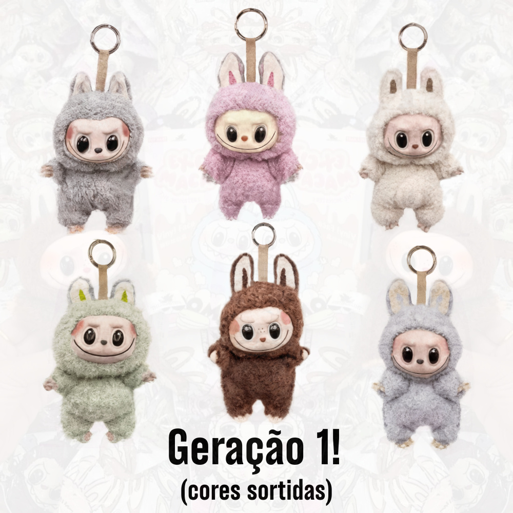 Labubu Geração 1 com Caixa Mini Pelúcia Colecionável Sortida - Vem3B