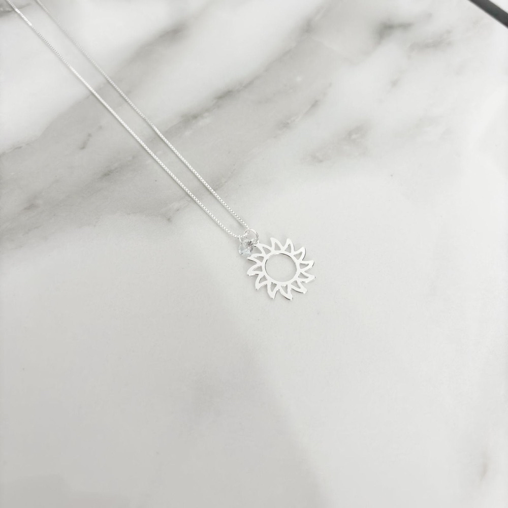 Colar Sol C36 - Veraneio Semijoias