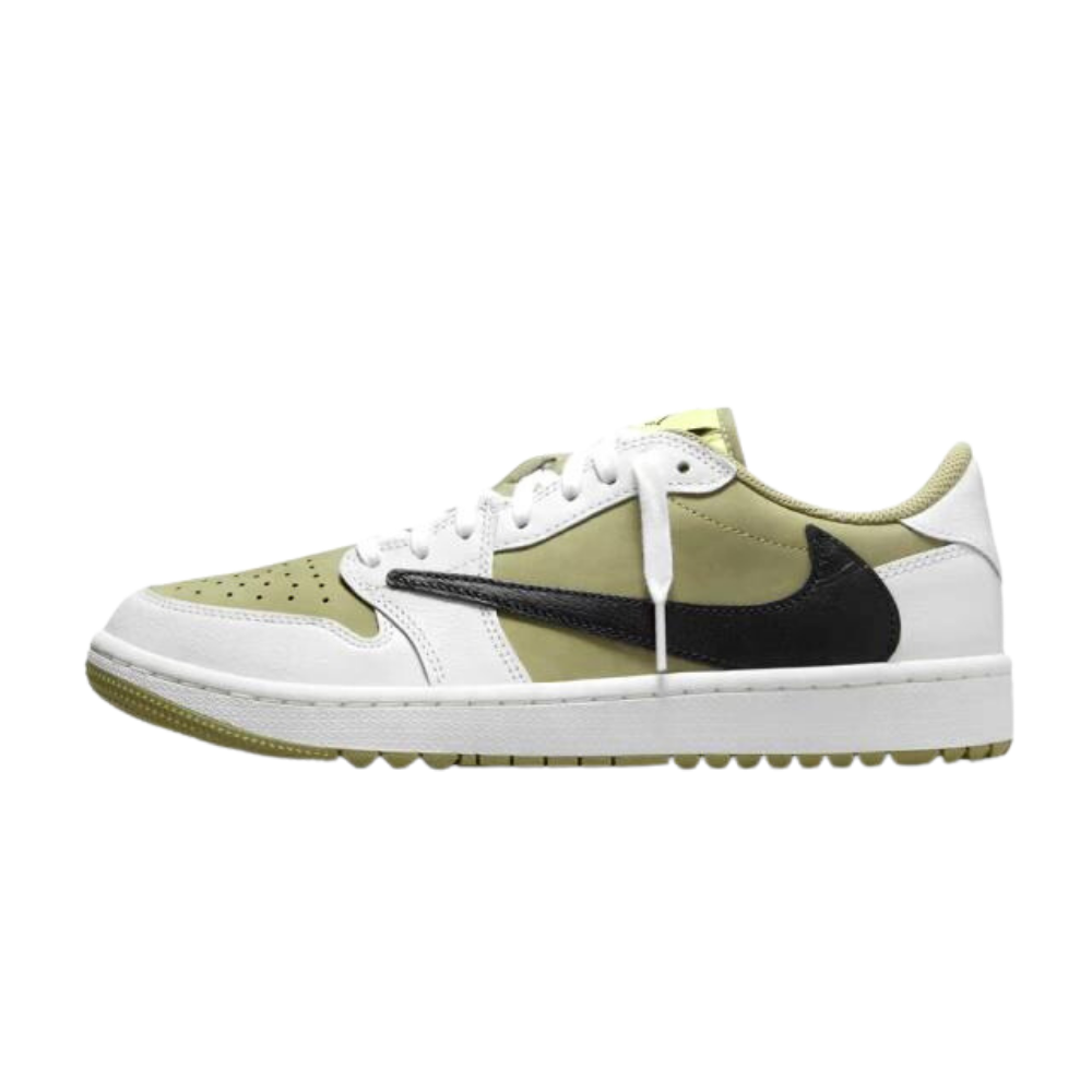 Jordan 1 Low x Travis Scott Neutral Olive "Golf" - Vertex Sneakers