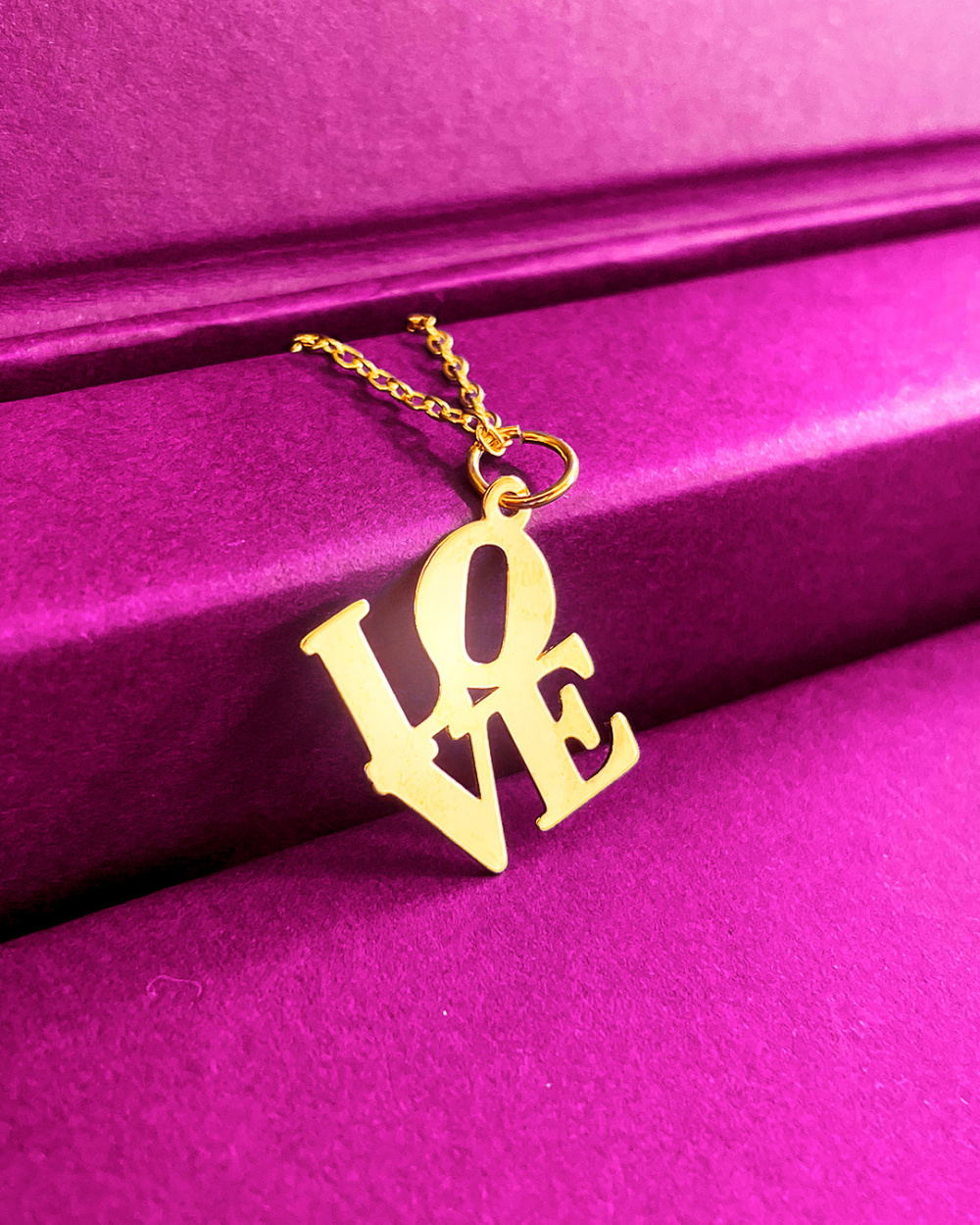 COLAR LOVE DUPLO FOLHADO EM OURO 18K - Vida Joias COLAR LOVE DUPLO FOLHADO EM OURO 18K - Vida Joias