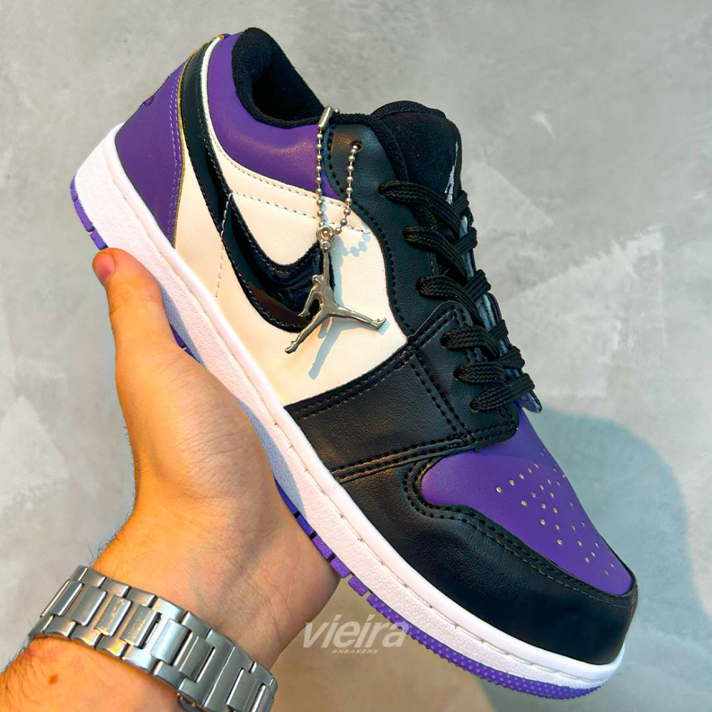 Tênis Air Jordan 1 Low - Roxo - Vieira Sneakers - Vieira Sneakers