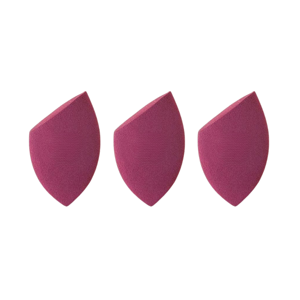 Kit 3 Esponjas Chanfrada Cherry para Maquiagem - Vigorosa Make Up