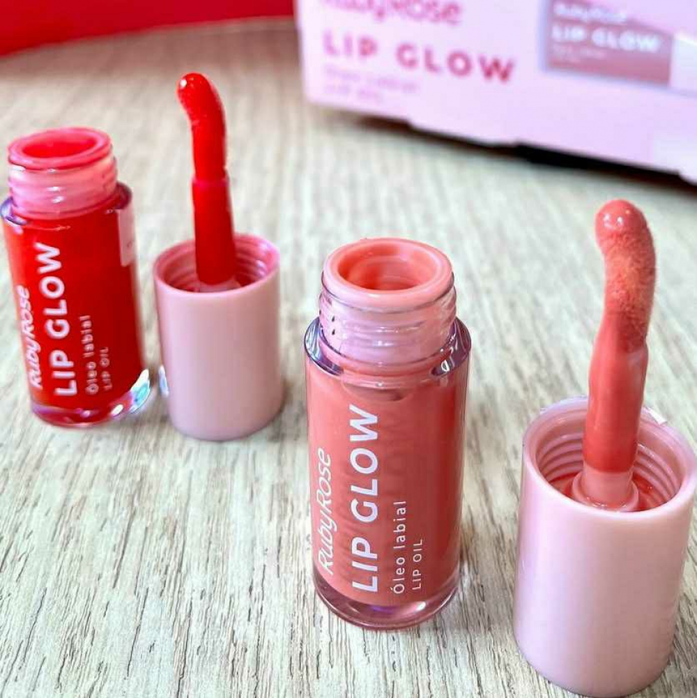 Lip Glow Linha Rosa - Ruby Rose (Lip Oil) - Vigorosa Make Up