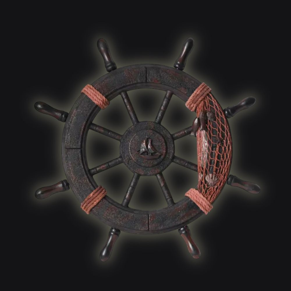 Timão Barco Viking Envelhecido Marítimo 45cm Decorativo - Viking Store ...