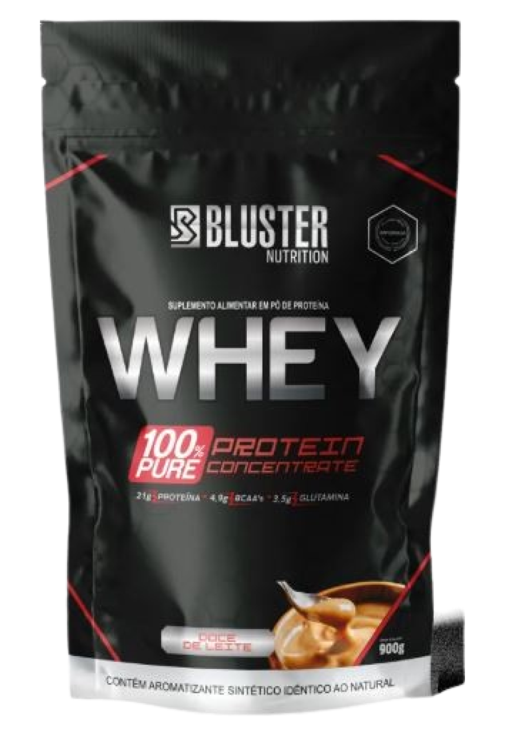 Whey Protein Concentrado 100% Puro 900g - Sabor Doce de Leite - Vitanat
