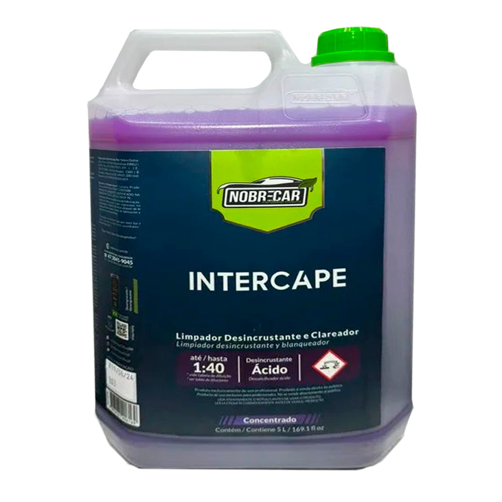 Intercape Desincrustante Ácido - Nobrecar (5 litros) - Vitstock