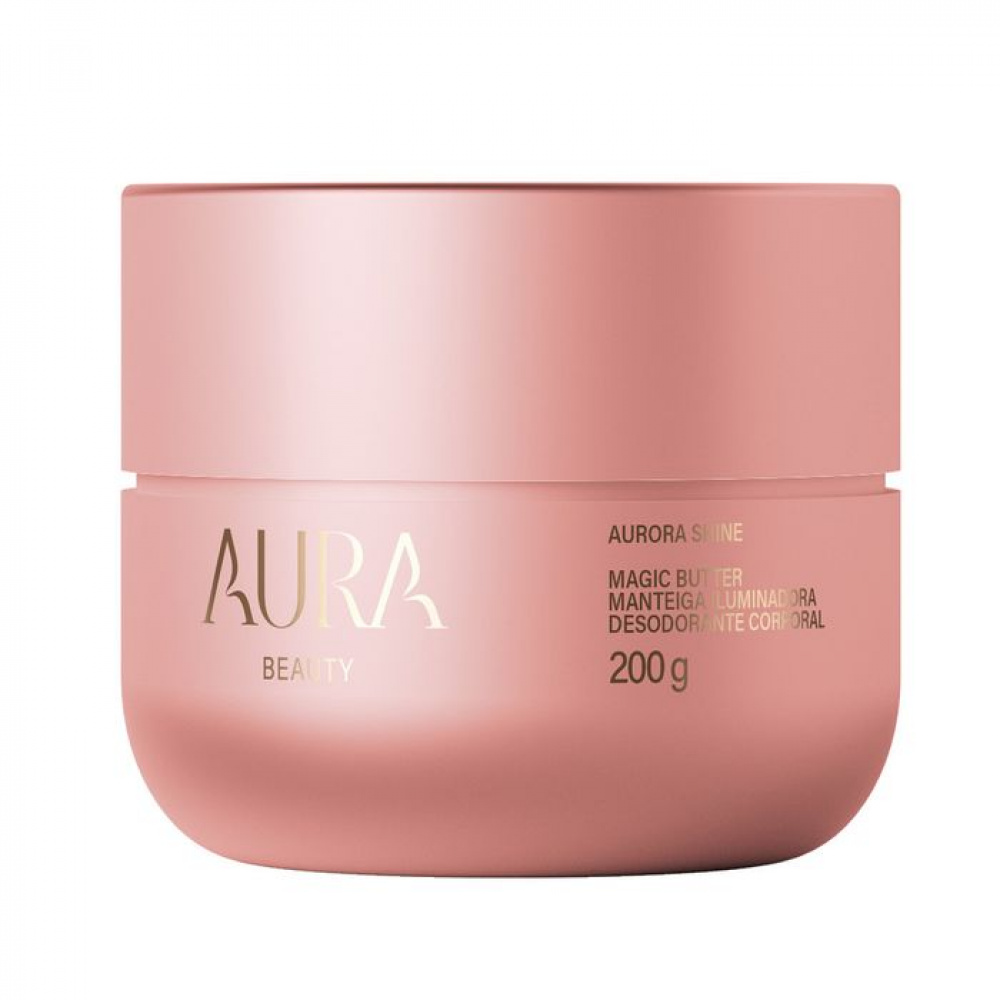 Aura Manteiga Iluminadora Corpo Aurora Shine 200g - VN Importados