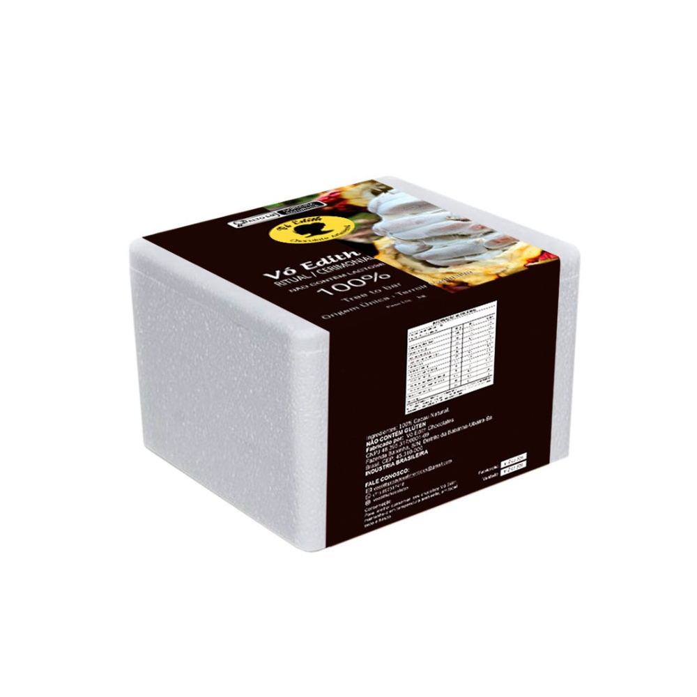 1 kh chocolate ritual | cerimonial 100% cacau natural - voedithchocolates