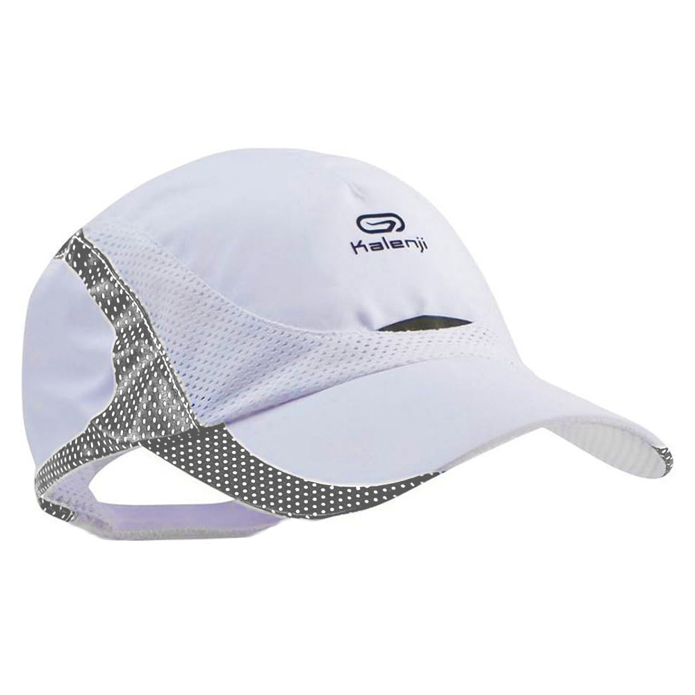 Boné Kalenji Sport Branco E Cinza Claro Aba Curva - vpCaps - vpCaps