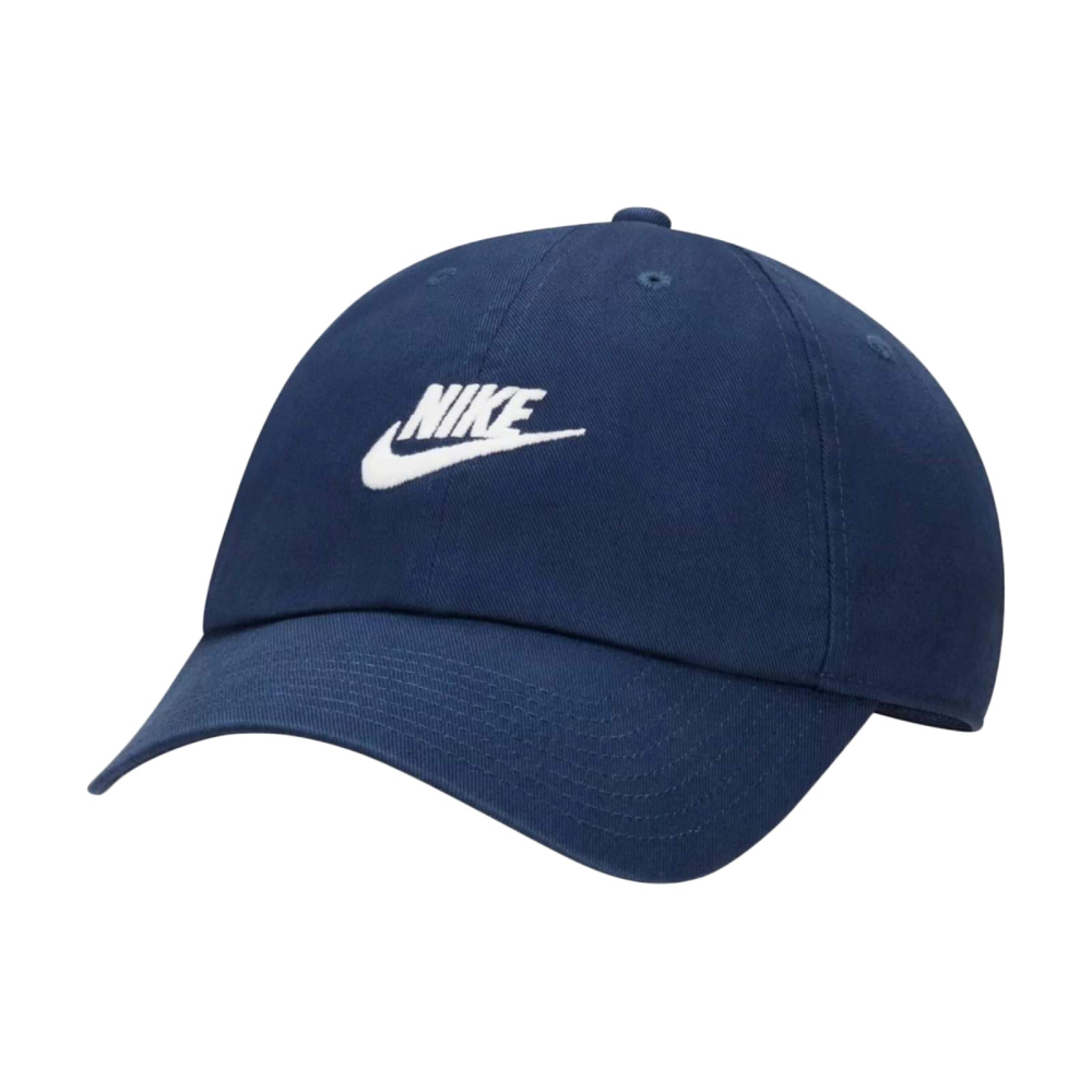 Boné Nike Club Futura Washed Azul Marinho Aba Curva - vpCaps - vpCaps