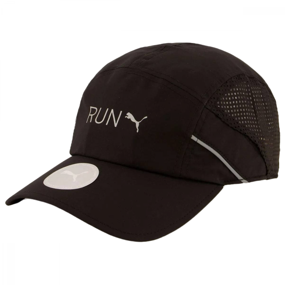 Boné Puma Lightweight Run Preto Aba Curva - vpCaps - vpCaps