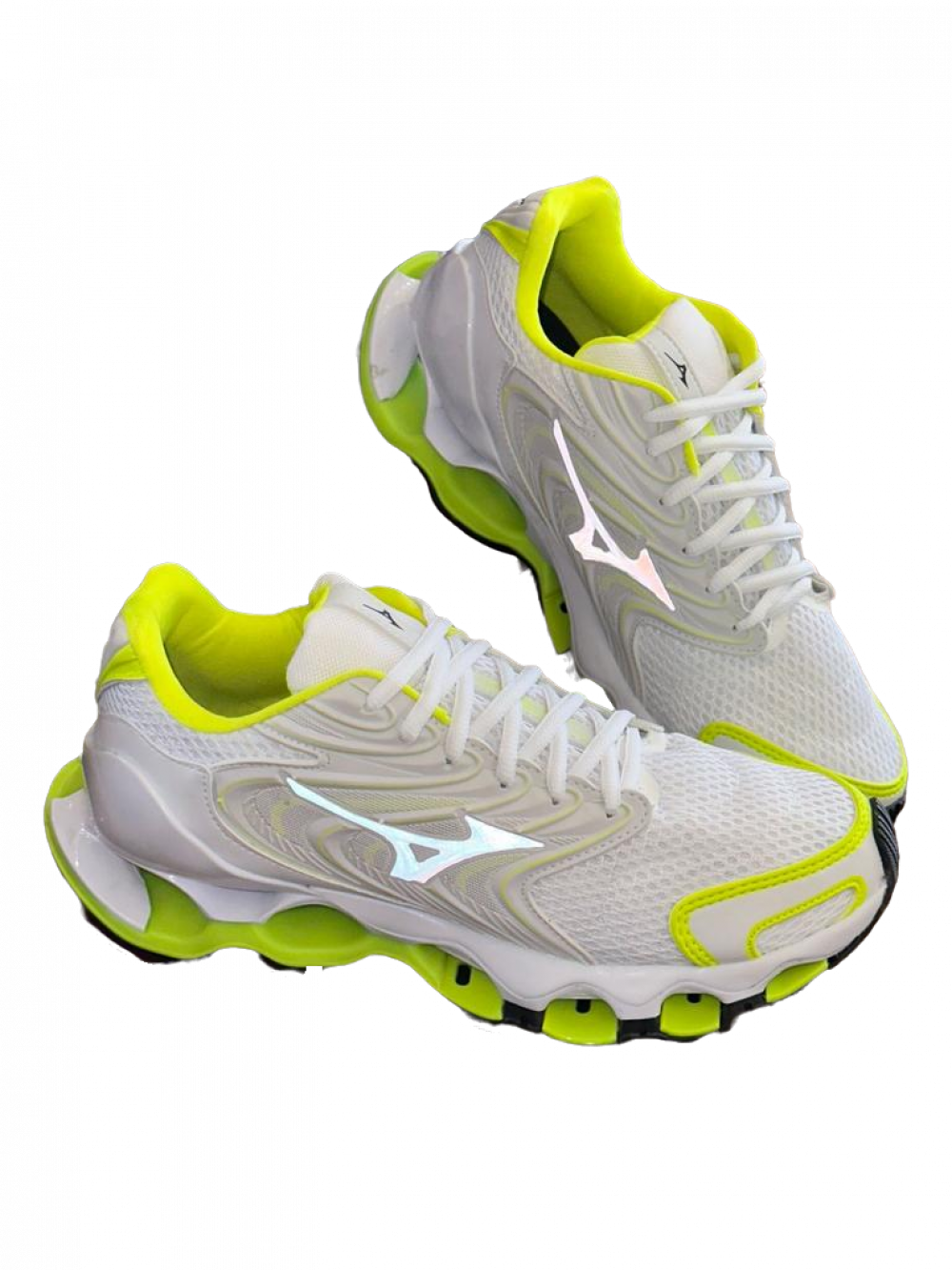 MIZUNO PRO 12-S BRANCO-VERDE - vsa.sneakers