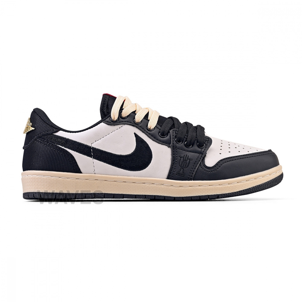 Air Jordan 1 Low Trophy Room Preto e Branco - Waves Calcados