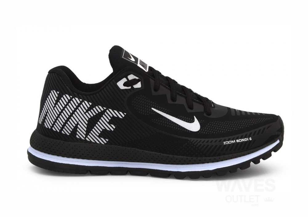 Zoom Bondi 6 Preto e Branco - Waves Calcados