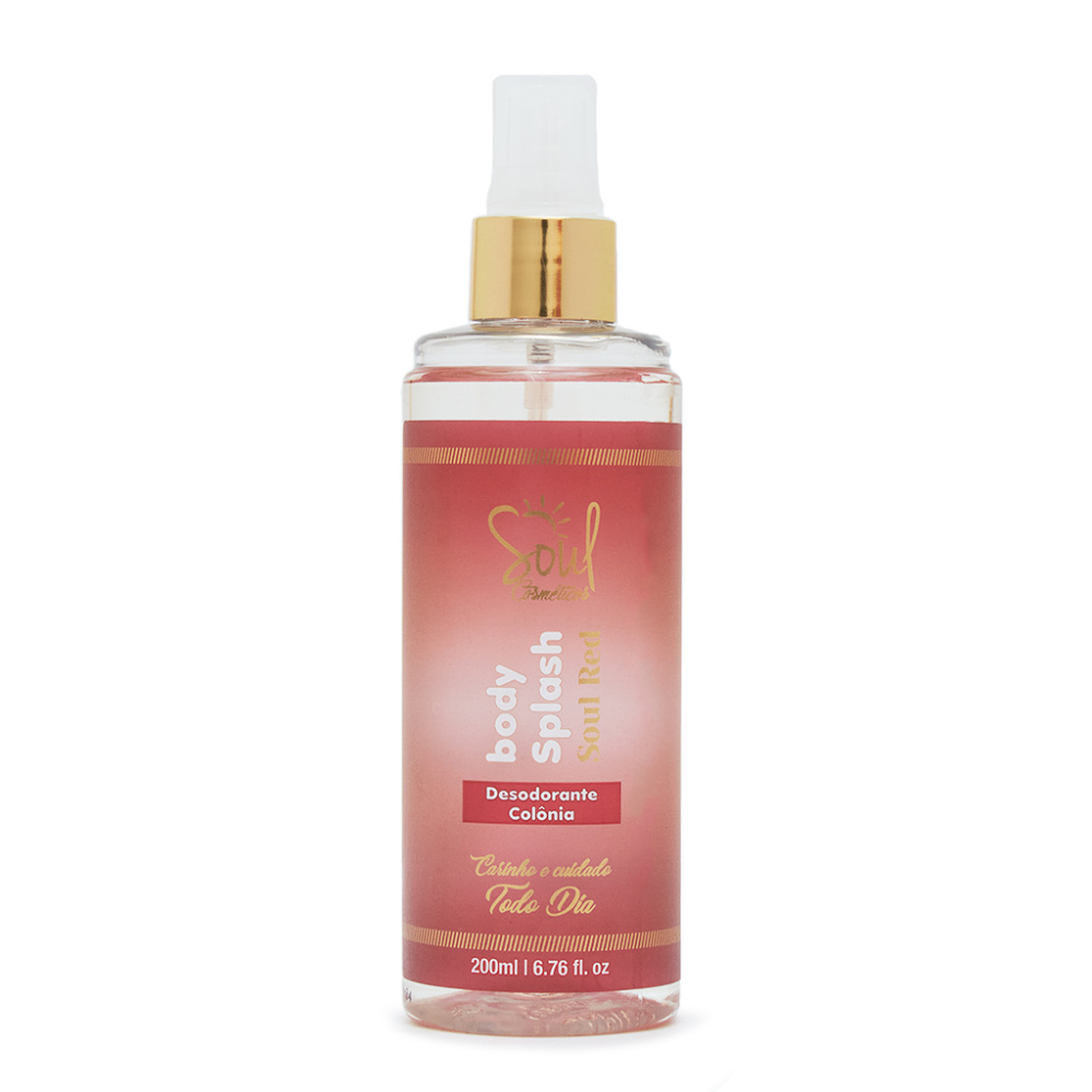 Body Splash Soul Red Desodorante Colônia Soul Cosméticos 200ml (720348) - World Make e Acessórios