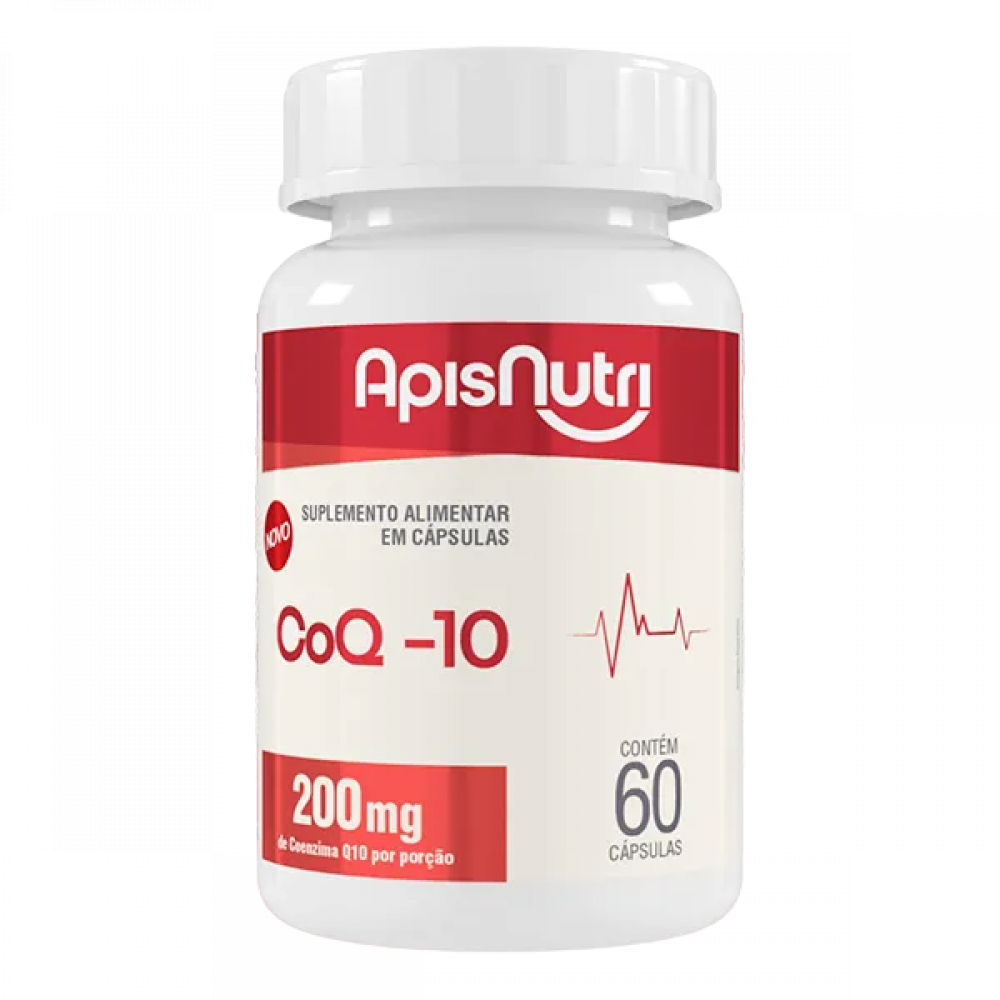 CoEnzima Q10 500MG 60 Cáps - ApisNutri - Infinity Vitaminas e Suplementos