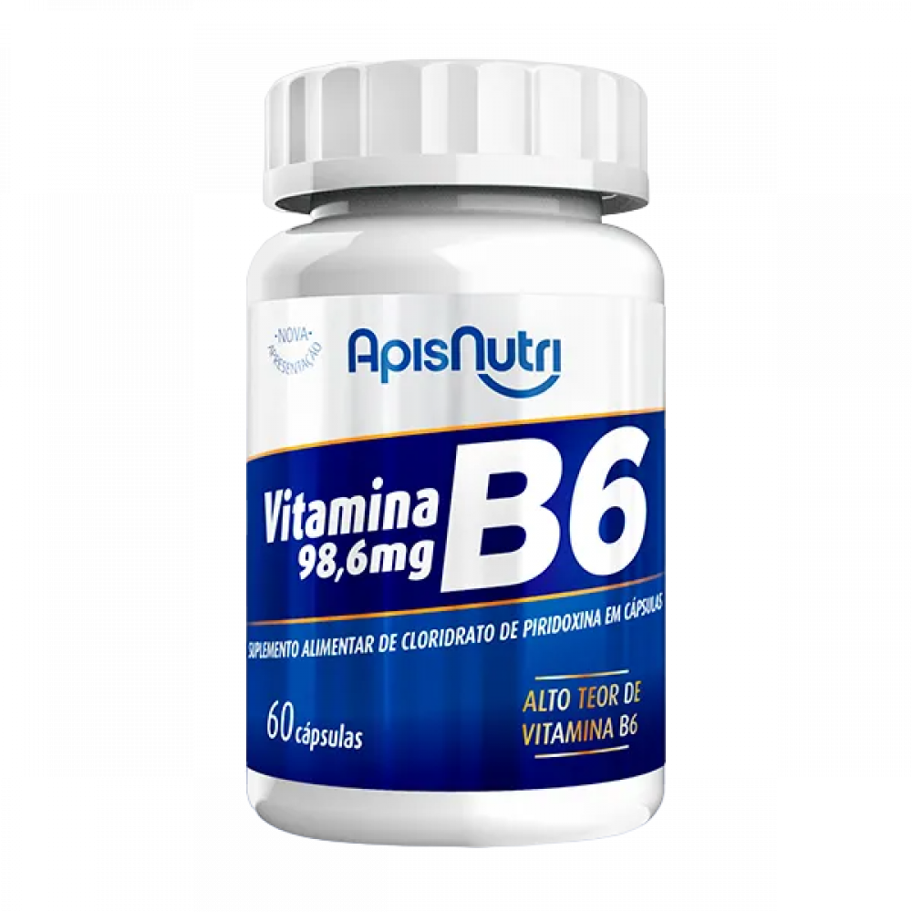 Suplemento de Vitamina B6 280mg 60 Cáps - ApisNutri - Infinity ...