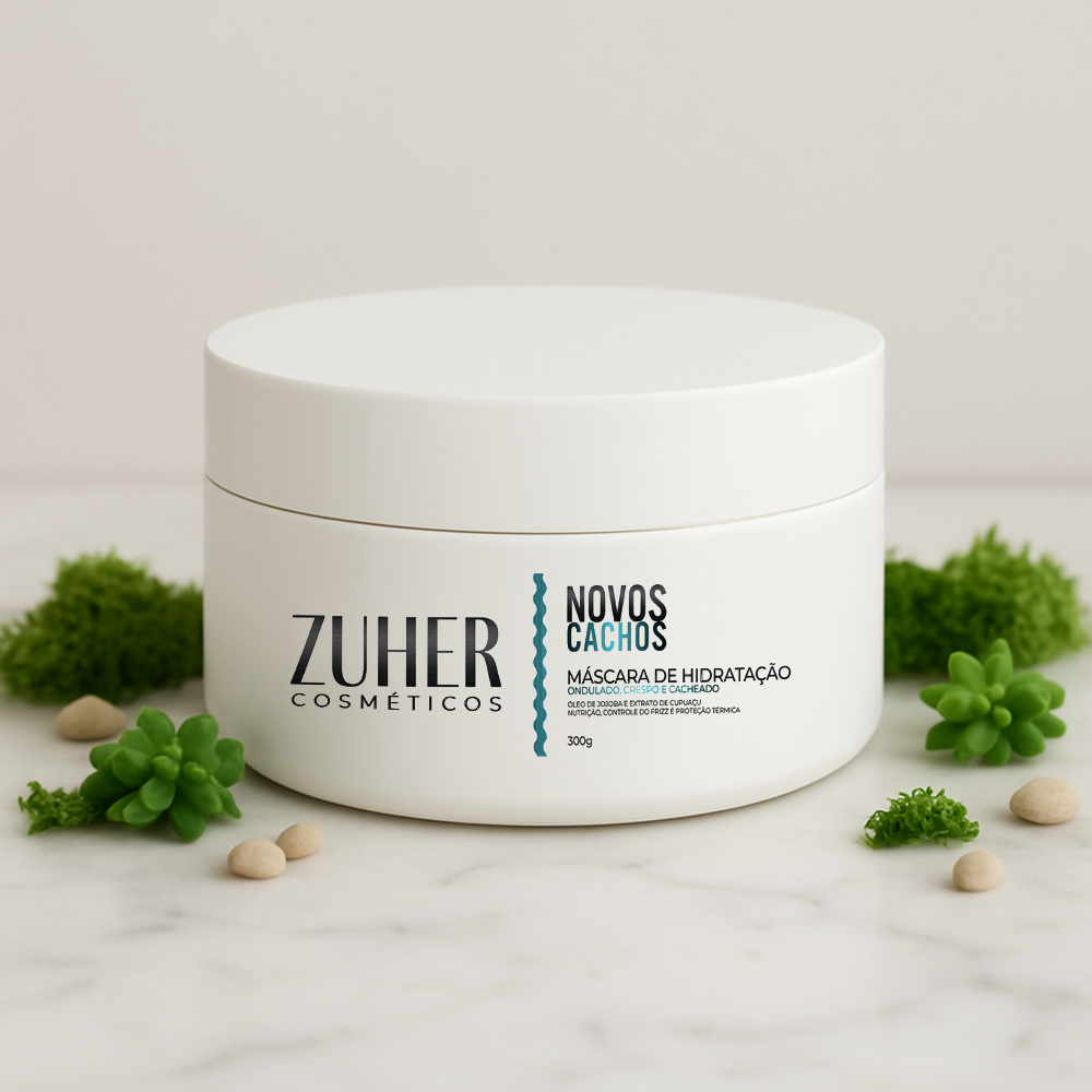 Máscara de Hidratação Novos Cachos da Zuher Cosméticos - Zuher Cosméticos